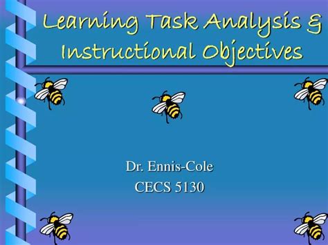 Ppt Effective Task Analysis For Instructional Objectives Powerpoint