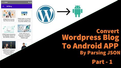 Convert Wordpress Blog To Android App Using Json Api Part 1