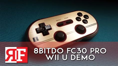 8bitdo Fc30 Pro Wii U Demo Youtube