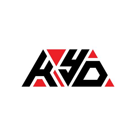 Kyd Triangle Letter Logo Design With Triangle Shape Kyd Triangle Logo