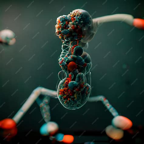 Premium Ai Image Molecular Protien Structure