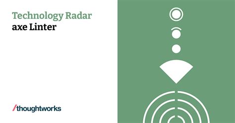 Axe Linter Technology Radar Thoughtworks