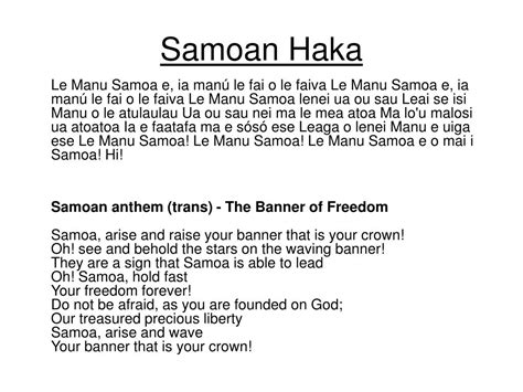 Ppt Samoan Haka Powerpoint Presentation Free Download Id 4243556