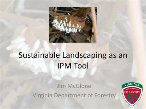 Sustainable Landscaping As An Integrated Pest Management Ipm Tool Ppt