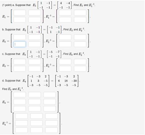 Solved 1 Point A Suppose That E1 1111 4141 Find Chegg Com