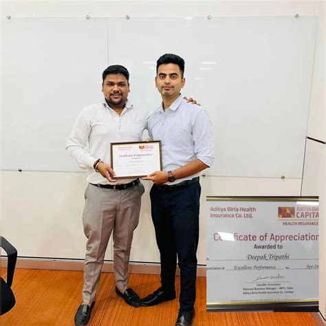 Deepak Tripathi On Linkedin Awarded By Aditya Birla Capital For