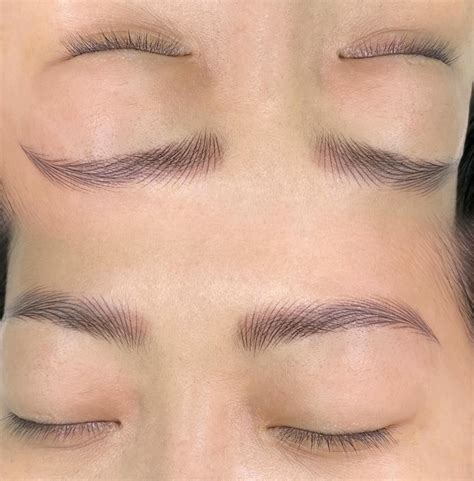 สามารถสักลายเส้นแฮร์สโตรกทับได้ถ้ารอยสั โมเม คิ้วสวยพะเยา