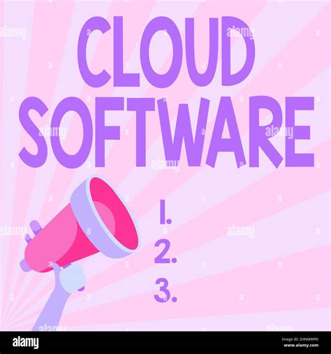 text caption presenting cloud software business showcase programs used