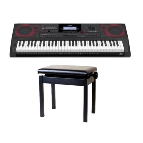 Casio 61 Key Portable Model Ctx5000 Piano Style Keyboard With Free Bench