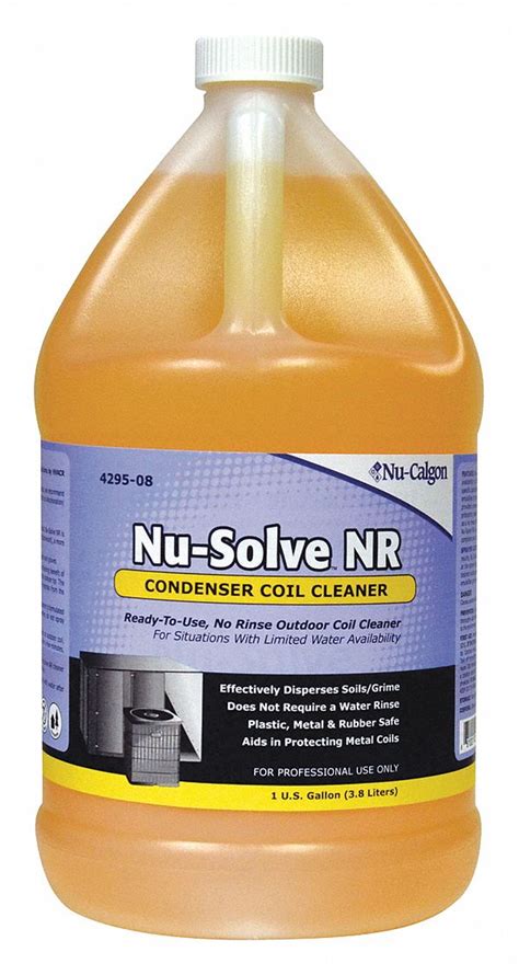NU CALGON Liquid Gal Size Condenser Coil Cleaner X Grainger