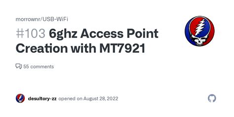 6ghz Access Point Creation With MT7921 Issue 103 Morrownr USB WiFi GitHub