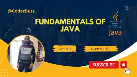 Fundamentals of Java // java for beginners / learn with @CodezBuzz //java lecture -1 - YouTube