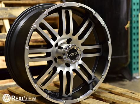 RealView of American Racing AR901 Satin Black W/ Machined Face - 20x9 ...
