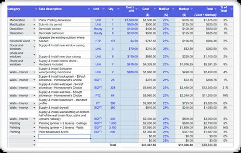 Get Your Free Billdr Pro Construction Estimate Template