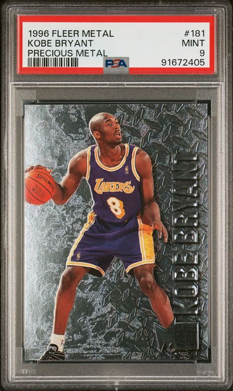 Kobe Bryant 1996 Metal 181 Precious Metal Price Guide Sports Card
