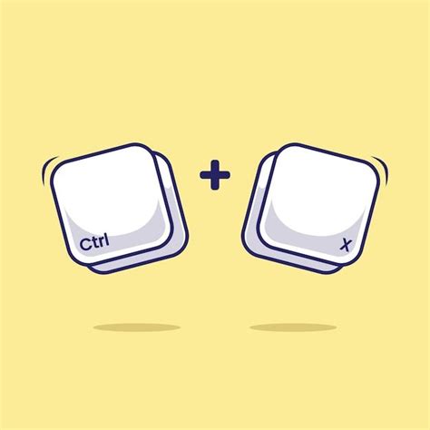 Computer Keyboard Combination Shortcut Ctrl X Icon Object Symbol Fast Typing Technology