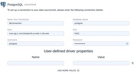 Creating A Data Connection To Postgresql Hazelcast Documentation