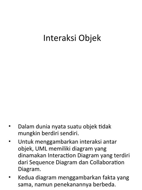 Interaksi Objek Pdf