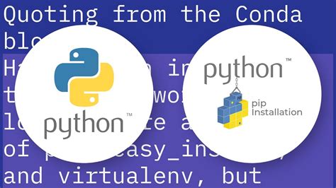 What Is The Difference Between Pip And Conda Youtube