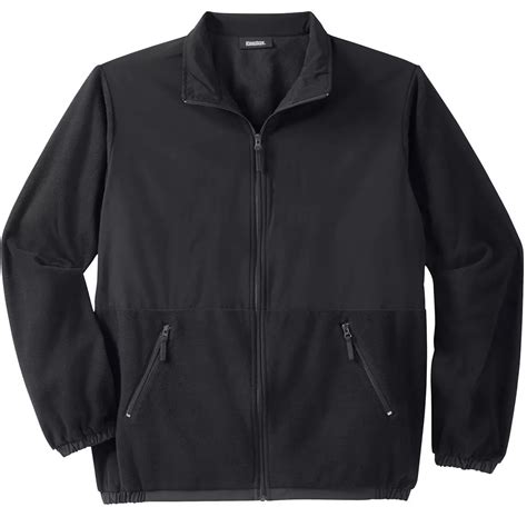 Kingsize Mens Big And Tall Explorer Plush Fleece Full Zip Fleece Jacket