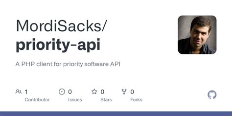 Github Mordisackspriority Api A Php Client For Priority Software Api