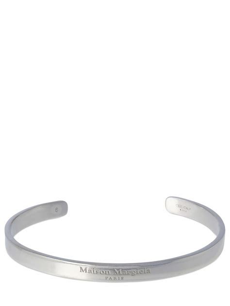 MAISON MARGIELA - Medium Logo Engraved Cuff Maison Margiela