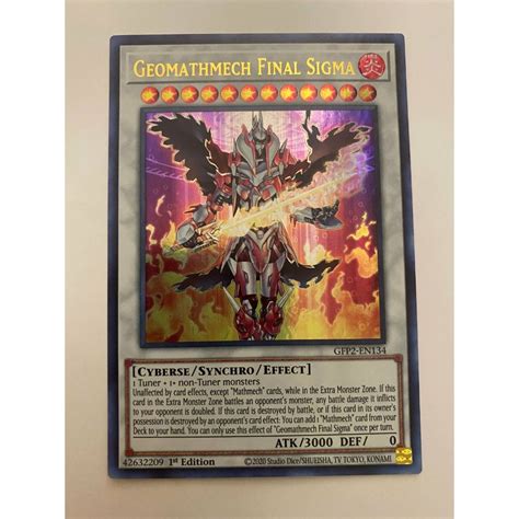Dưa Hấu Yugioh Lá Thẻ Bài Geomathmech Final Sigma Ultra Secret