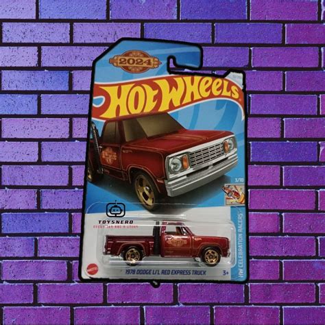 Hotwheels 1978 Dodge Lil Red Express Truck Hw Celebration Racers