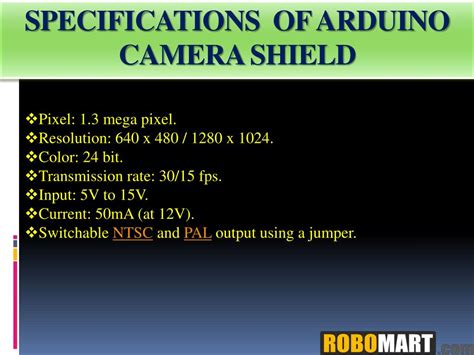 Ppt Arduino Camera Shield By Robomart Powerpoint Presentation Free Download Id 7240162