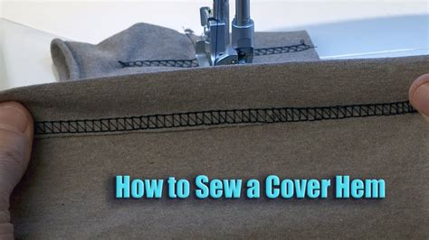 Baby Lock Ovation Serger Manual How To Sew A Cover Hem YouTube