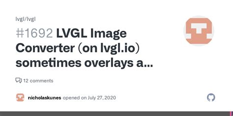 Lvgl Image Converter On Sometimes Overlays A Blue Tint