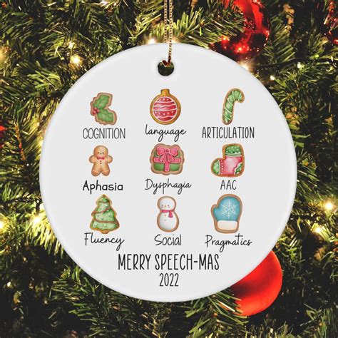Christmas Speech Therapy Speech Language Pathologist Slp Etsy