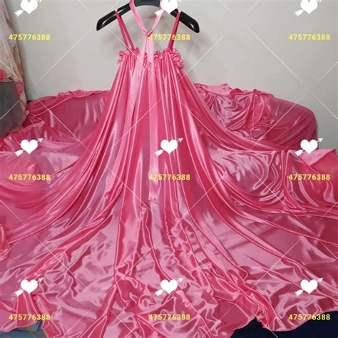 Vestido Feminino Sexy Brilhante Cetim Maxi Sem Mangas Solto Plus Size