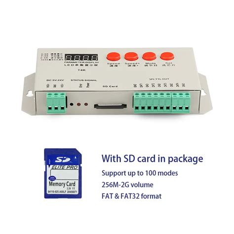 T K LED Controller Ports Pixels For LED Strip Lights