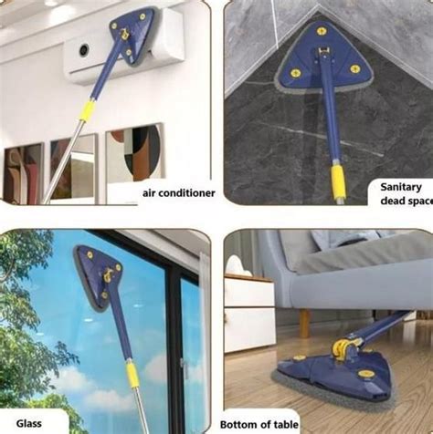 Rodo Tri Ngulo Mop Girat Rio Para Piso Lava E Seca Pano Mop