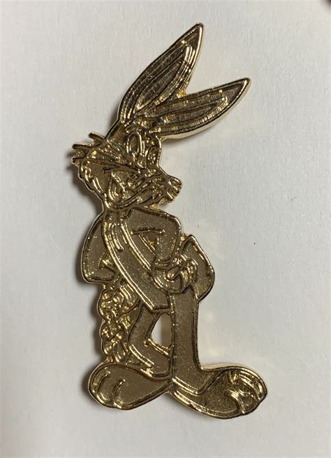 Gold Plated Bugs Bunny Pin Boardwalk Vintage