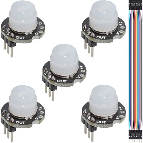 Youmile 5 Pcs Mini Sr602 Motion Sensor Detector Module Infrared Sensing