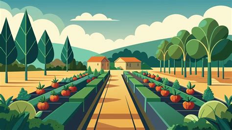 Vegetable Plot Vector Illustration Flat 2 Premium Ai Generated Vector