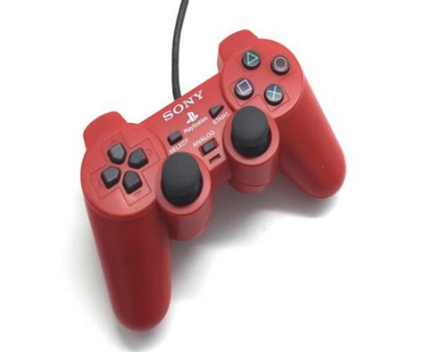 Ps2 Official Dualshock 2 Controller Hard Red Ps2 Controller Baxtros