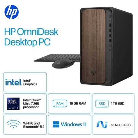 Customer Reviews Hp Omnidesk Desktop Intel Core Ultra Gb Ddr Memory Tb Ssd Dark Wood M