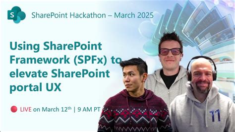 Live Sharepoint Spfx Transform Your Portal Ux With Hackath