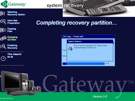 Gateway 825gm Macrium Disk Image And Incomplete System Restore Cd Set