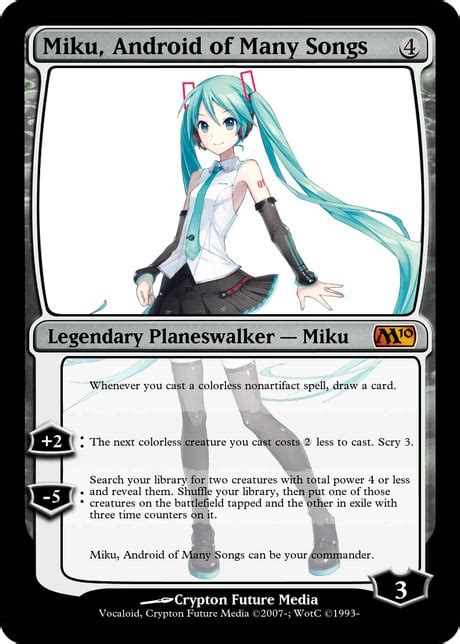 Colorless Commander Planeswalker Custommagic