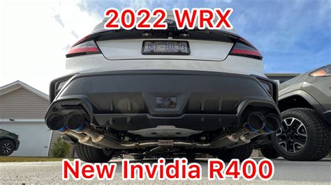 2022 Wrx Invidia R400 Catback Exhaust Install Youtube