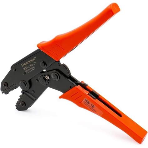 Pince À Sertir À Cliquet Hs Non Isolée Et Dénudée Pour Mm² Awg Rouge n