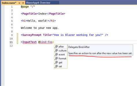 The Comment Inside A Pop Up Window Of The Intellisense List Is