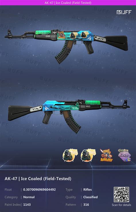 Cs Go Ak 47 Ice Coaled Ft Skin Skiny Skórka Gdynia Kup Teraz