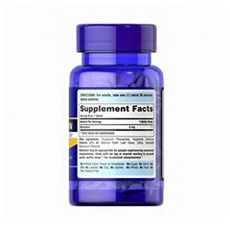 Puritans Pride Melatonin 5mg Extra Strength 60 Softgels