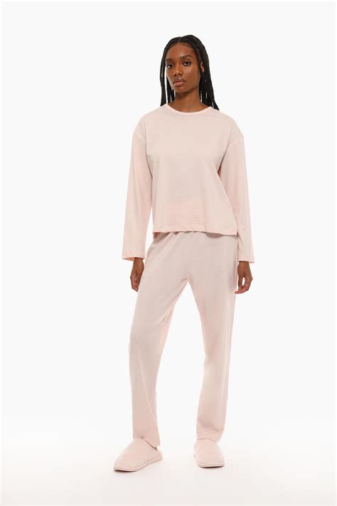 Pijama Largo Básico Pijamas Ropa Interior Pijamas Mujer