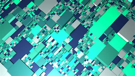 Background Of Abstract Cubic Shapes Motion Technological Background